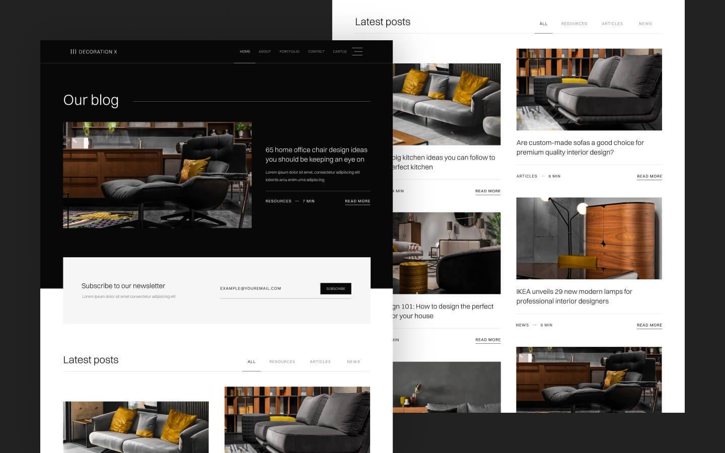 Decoration X - Interior design HTML5 Responsive Website Template