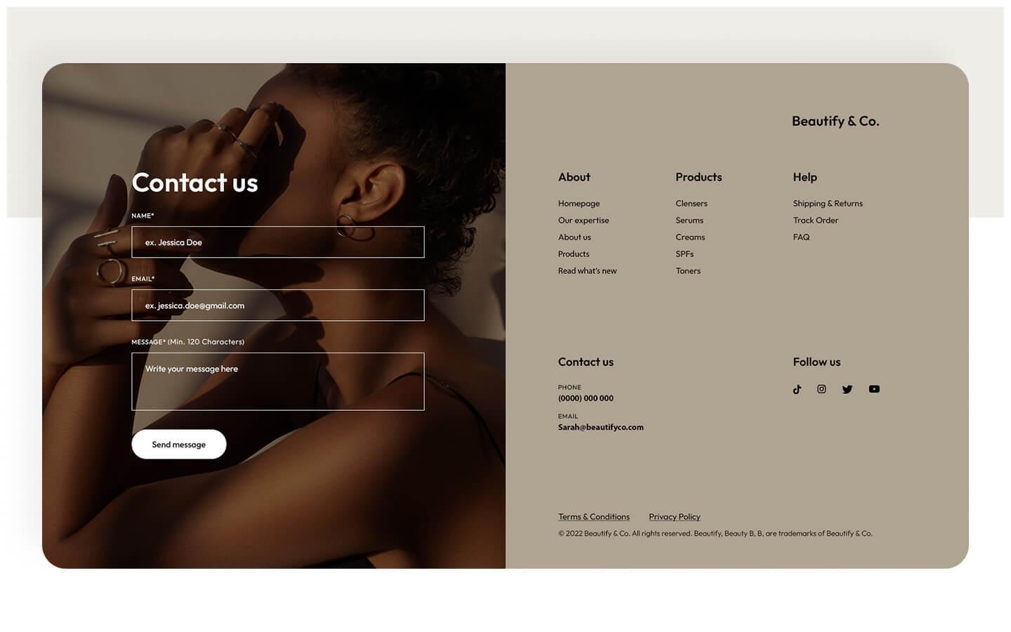 Beautify & Co - Beauty HTML5 Responsive Website Template