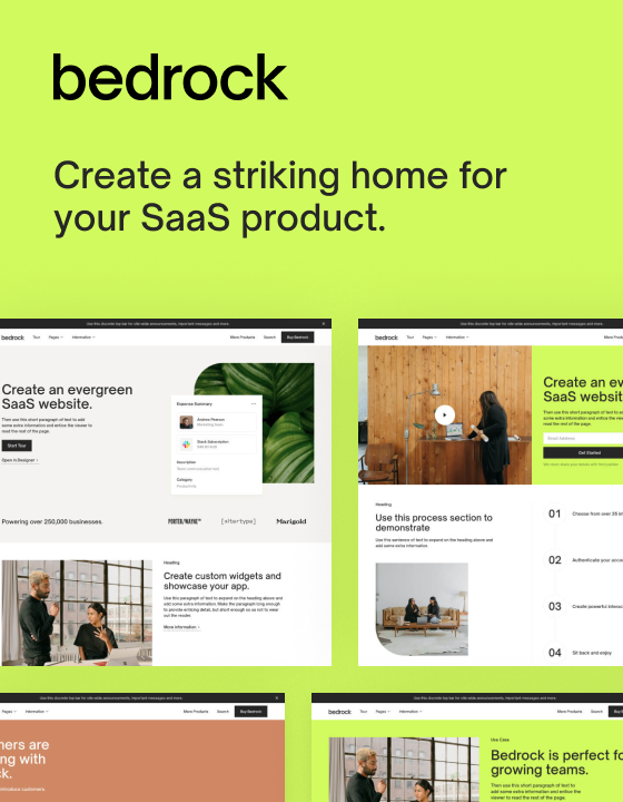 Bedrock by Medium Rare | Muzli Creative Store