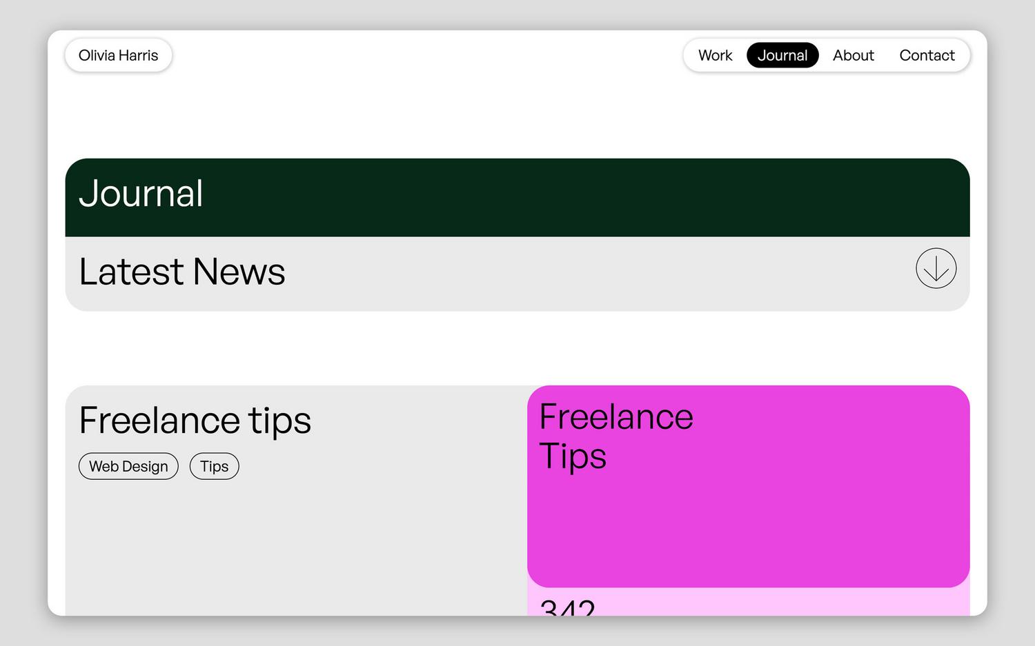 Olivia - Portfolio HTML5 Responsive Website Template