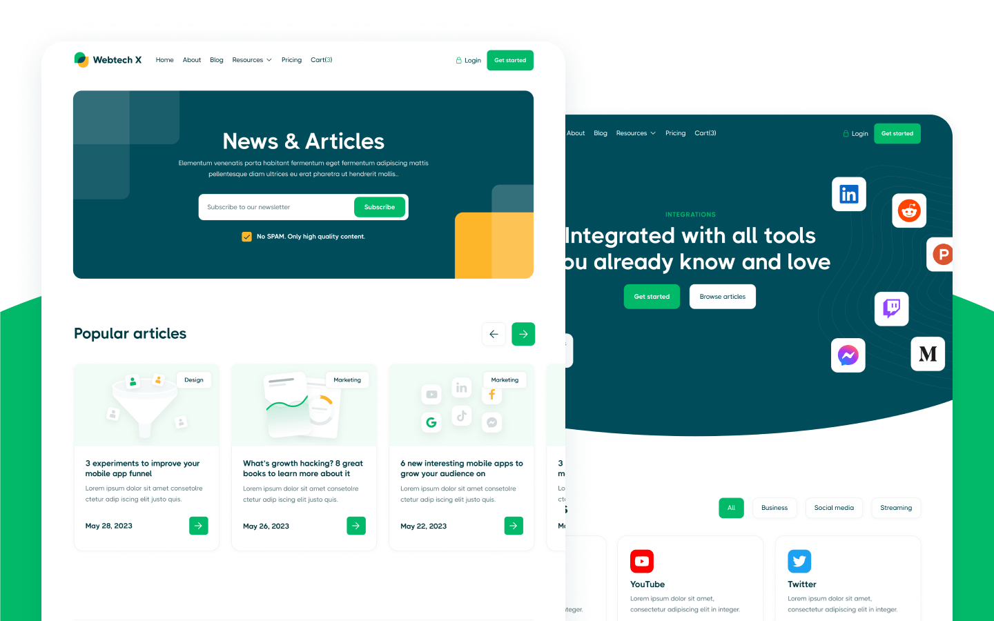 Webtech X - SaaS HTML5 Responsive Website Template