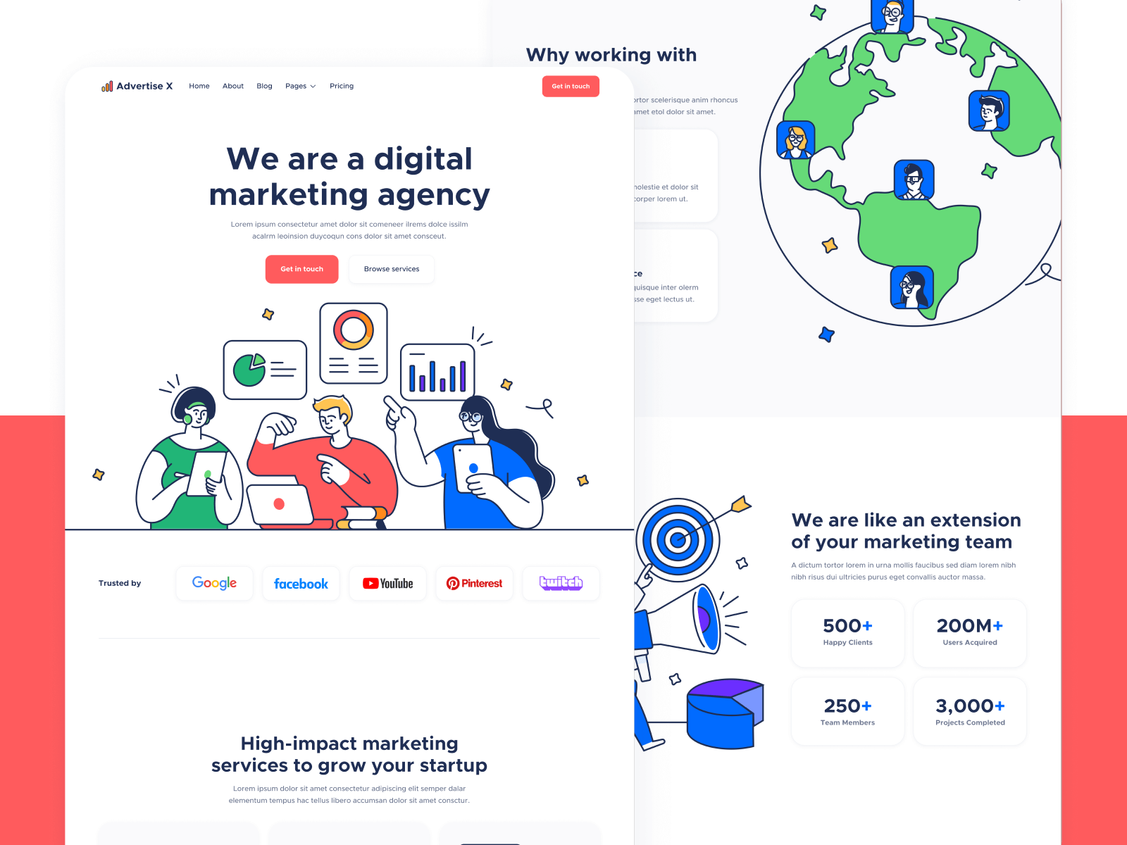 Advertise X - Consulting HTML5 Responsive Website Template