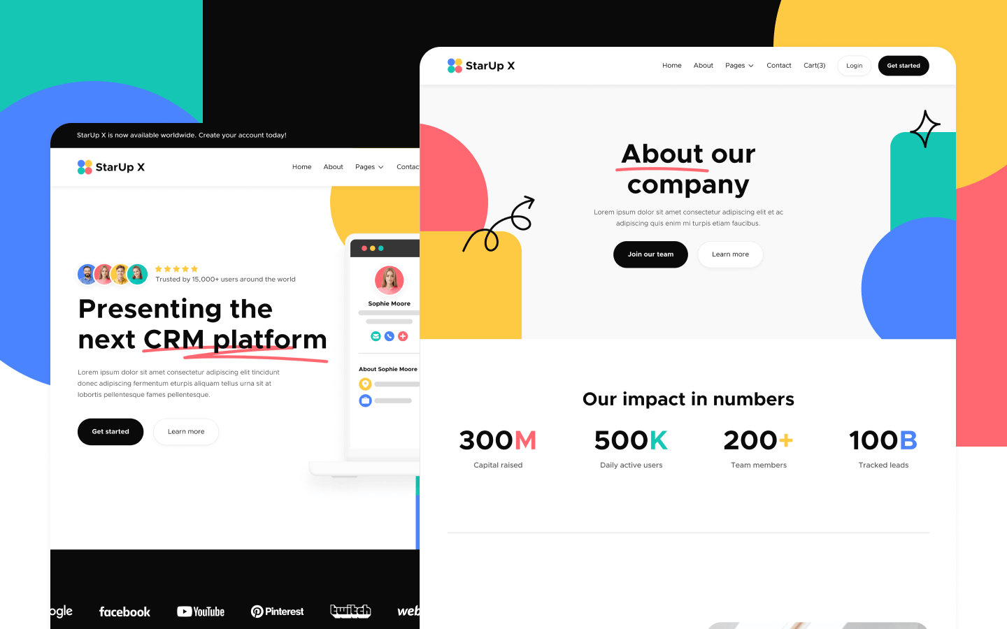 StarUp X - Startup HTML5 Responsive Website Template