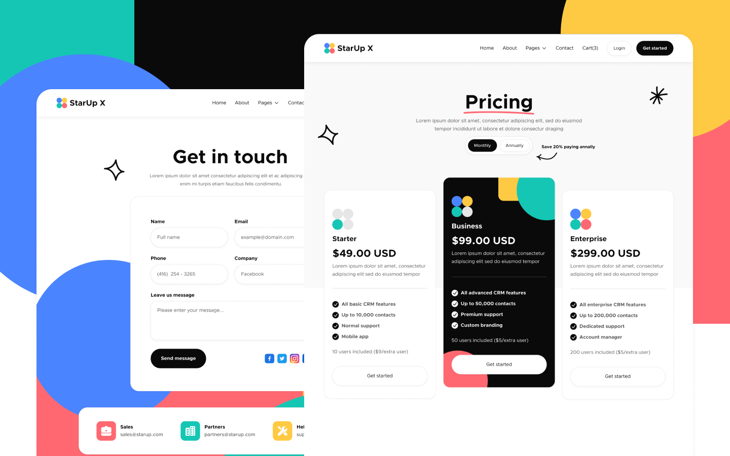 StarUp X - Startup HTML5 Responsive Website Template