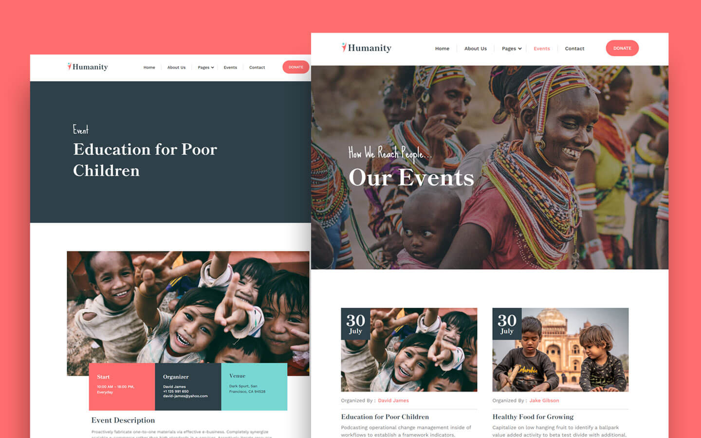 Humanity - Charity HTML5 Responsive Website Template