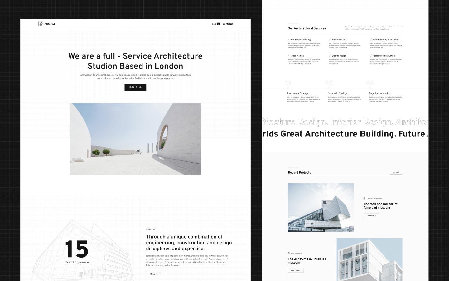 Arczai - Architecture HTML5 Responsive Website Template