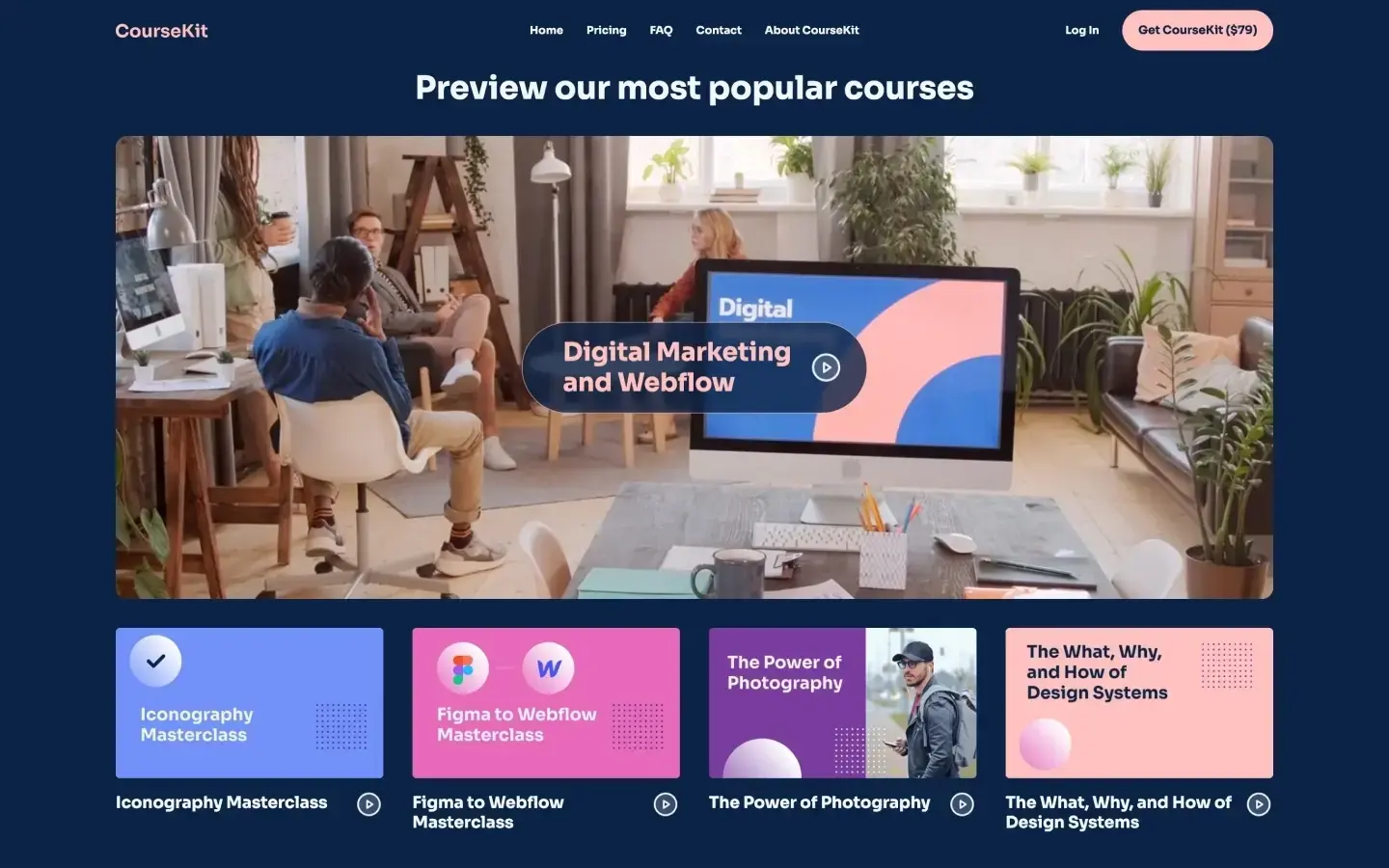 CourseKit - SaaS HTML5 Responsive Website Template