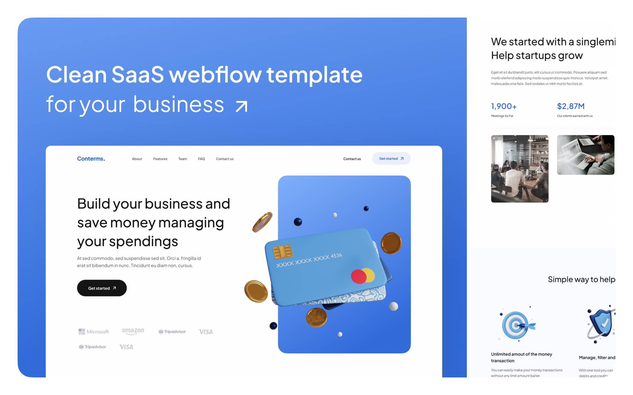Conterms - App HTML5 Responsive Website Template