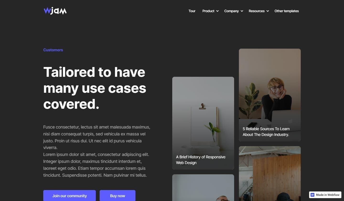 Wjam - SaaS HTML5 Responsive Website Template