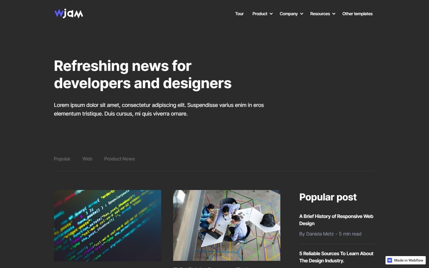 Wjam - SaaS HTML5 Responsive Website Template