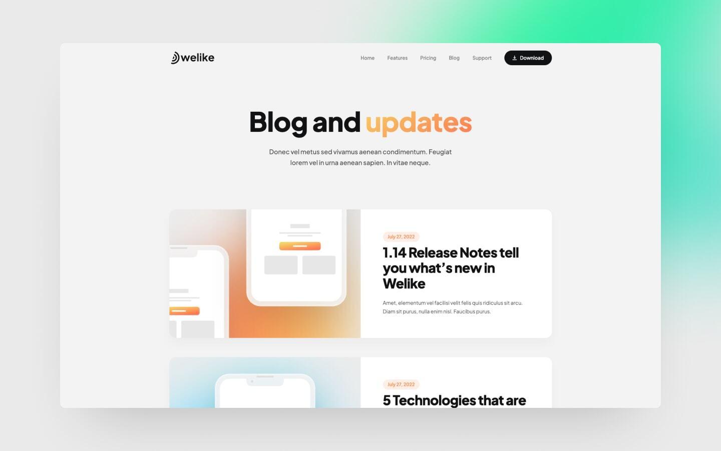 Welike - App HTML5 Responsive Website Template