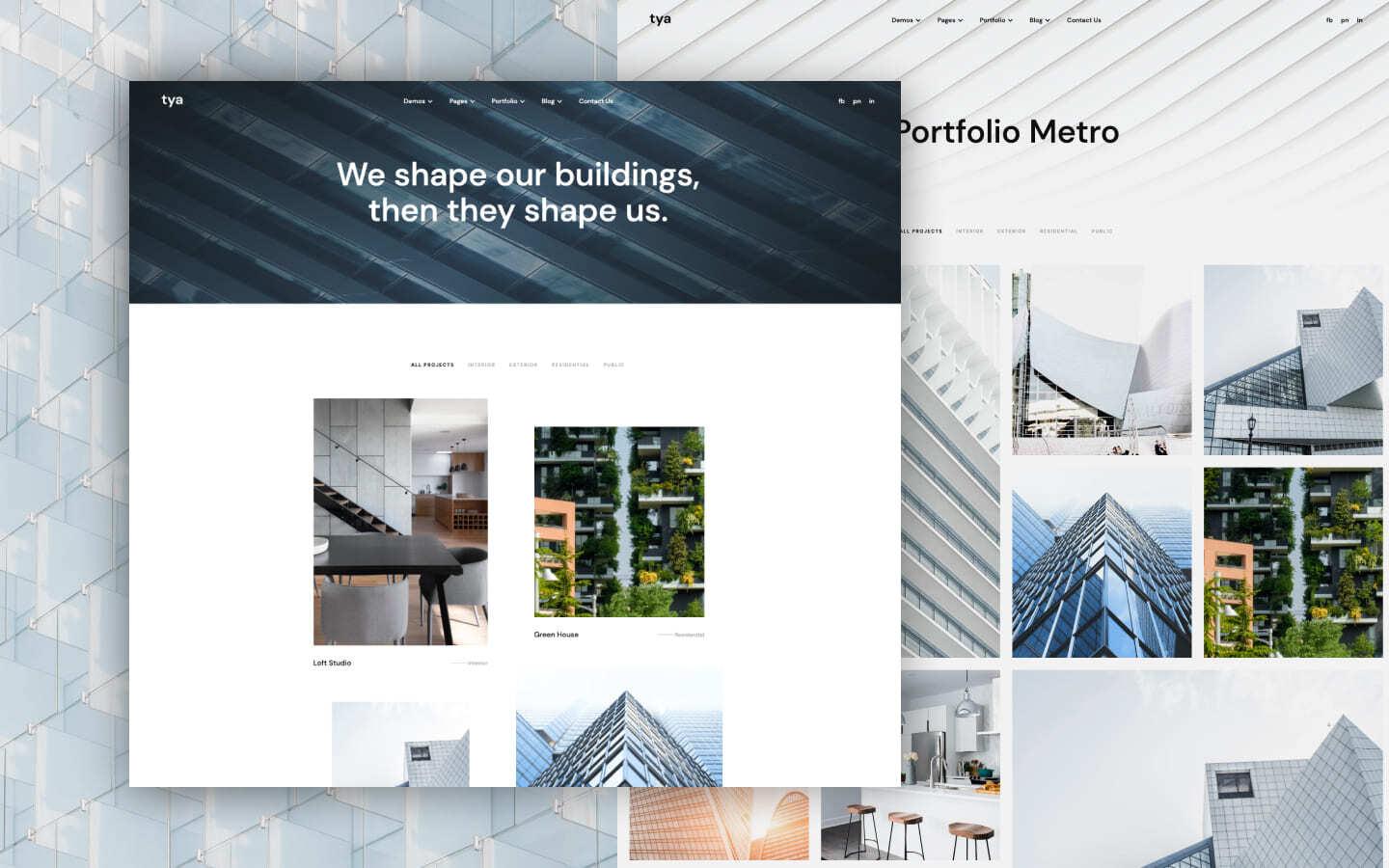 Tya 128 - Architecture HTML5 Responsive Website Template
