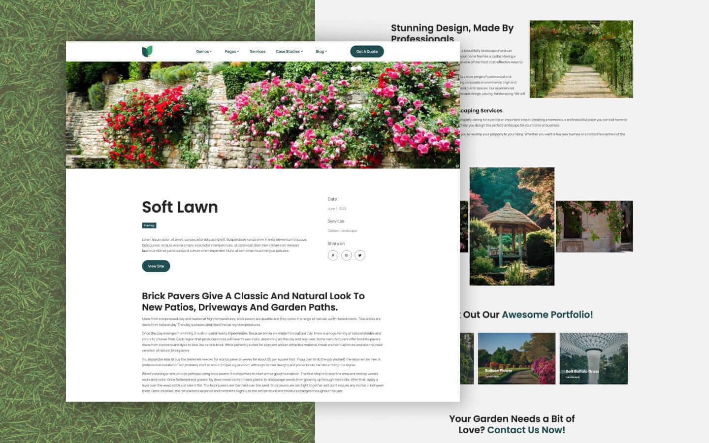 Landscape 128 - Florist HTML5 Responsive Website Template
