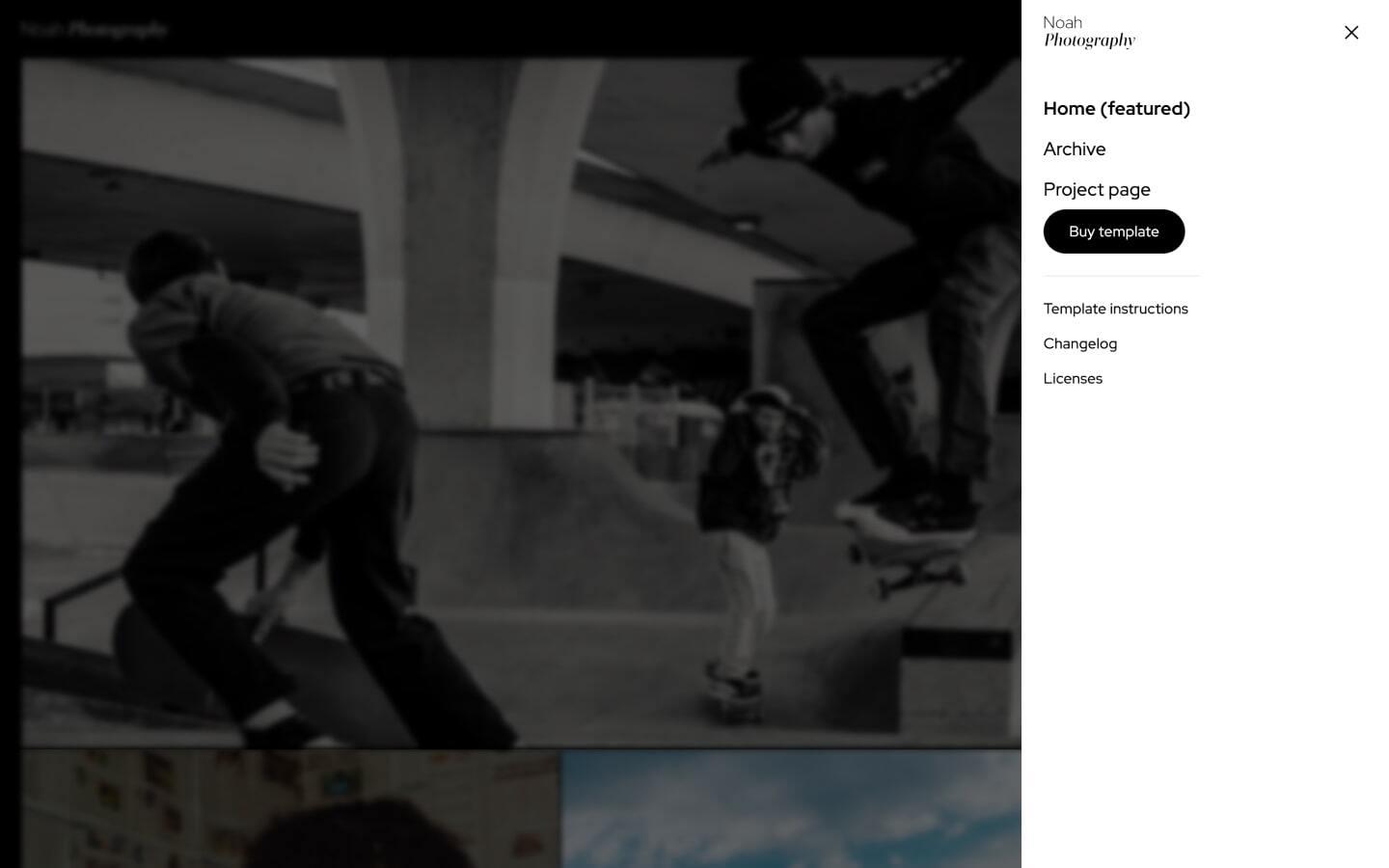Noah - Photography HTML5 Responsive Website Template