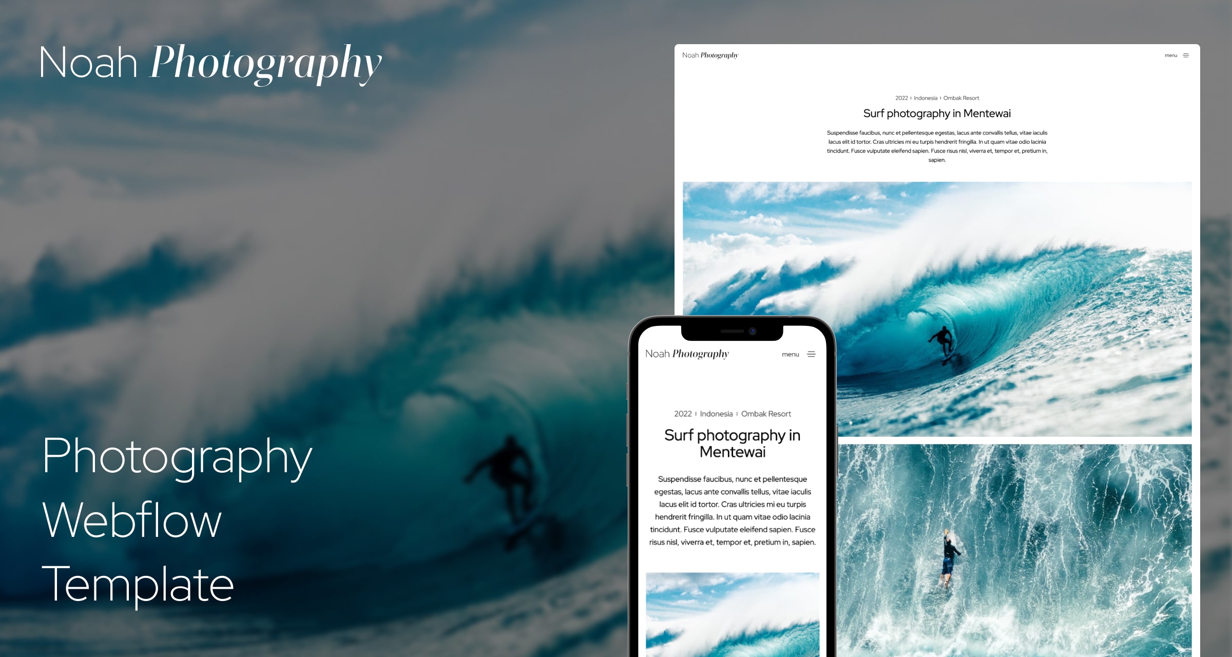Noah - Photography HTML5 Responsive Website Template