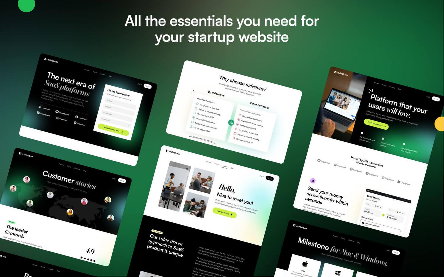 Milestone Plus - Software HTML5 Responsive Website Template
