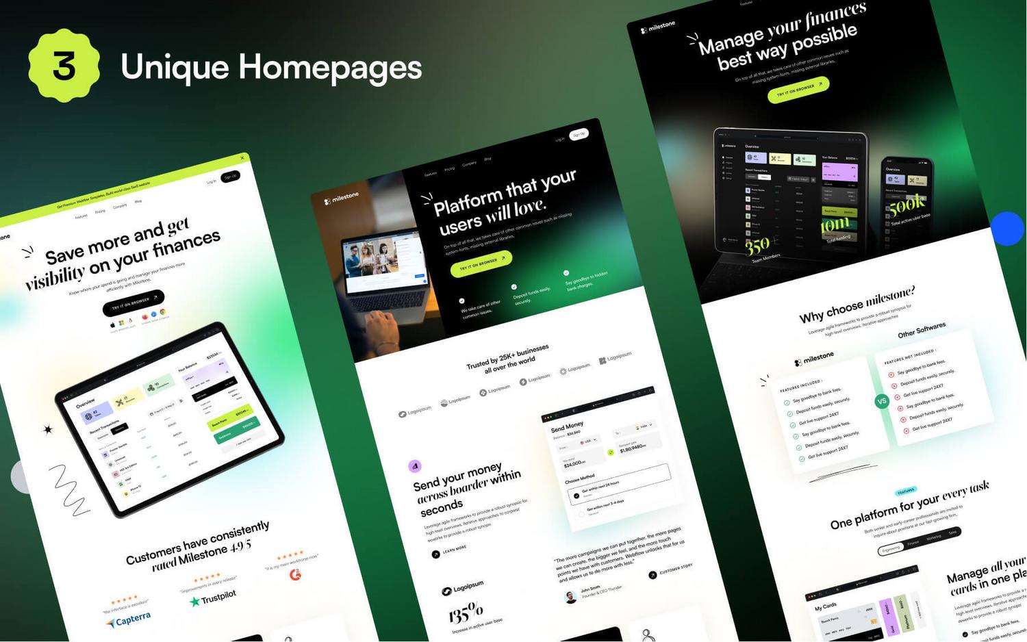 Milestone Plus - Software HTML5 Responsive Website Template