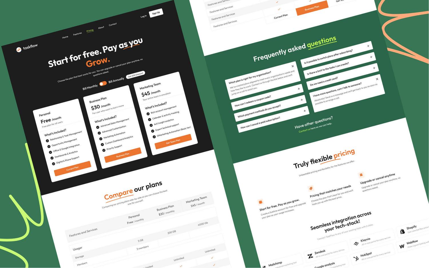 TaskFlow - Startup HTML5 Responsive Website Template