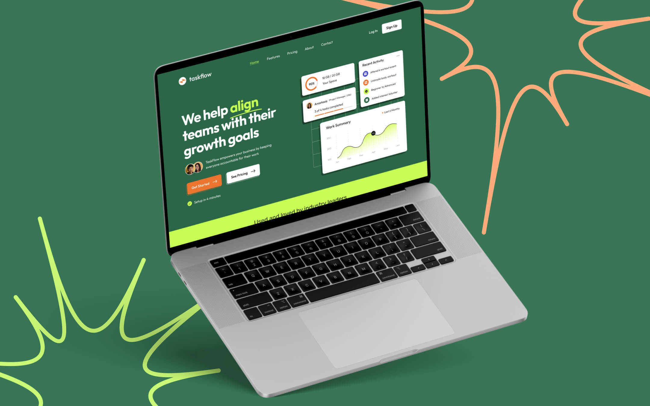 TaskFlow - Startup HTML5 Responsive Website Template