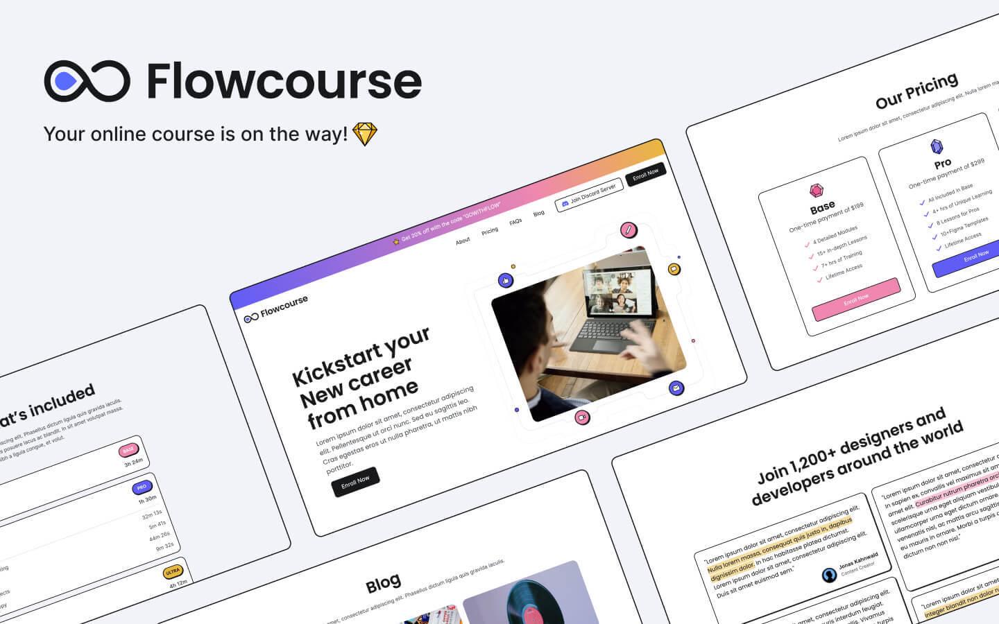Flowcourse - School HTML5 Responsive Website Template