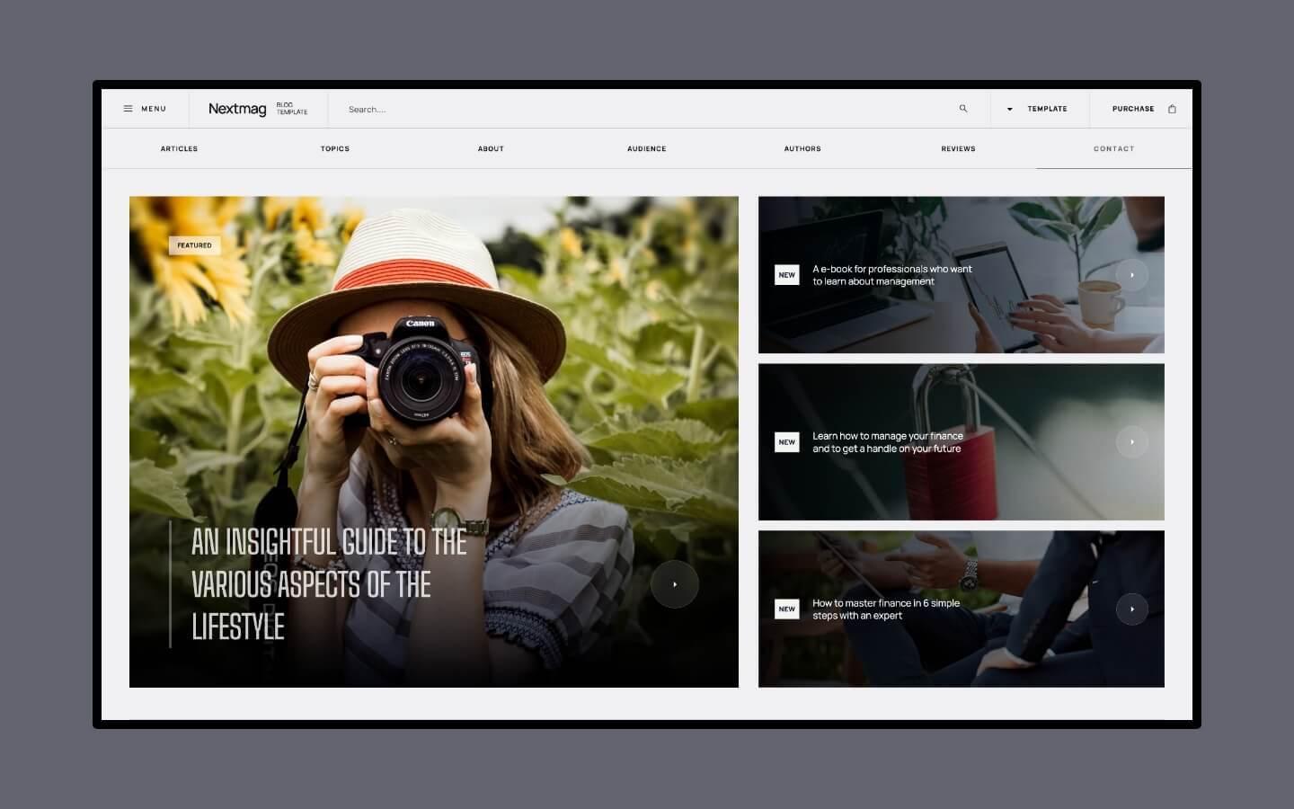 Nextmag - Lifestyle HTML5 Responsive Website Template