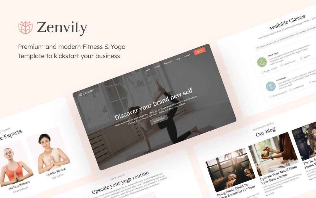 Zenvity - Fitness HTML5 Responsive Website Template