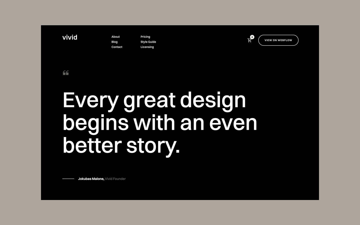 Vivid - Agency HTML5 Responsive Website Template