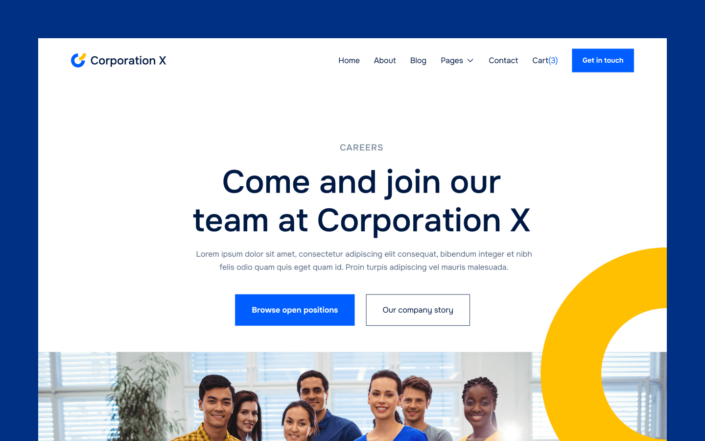 Corporation X - Startup HTML5 Responsive Website Template