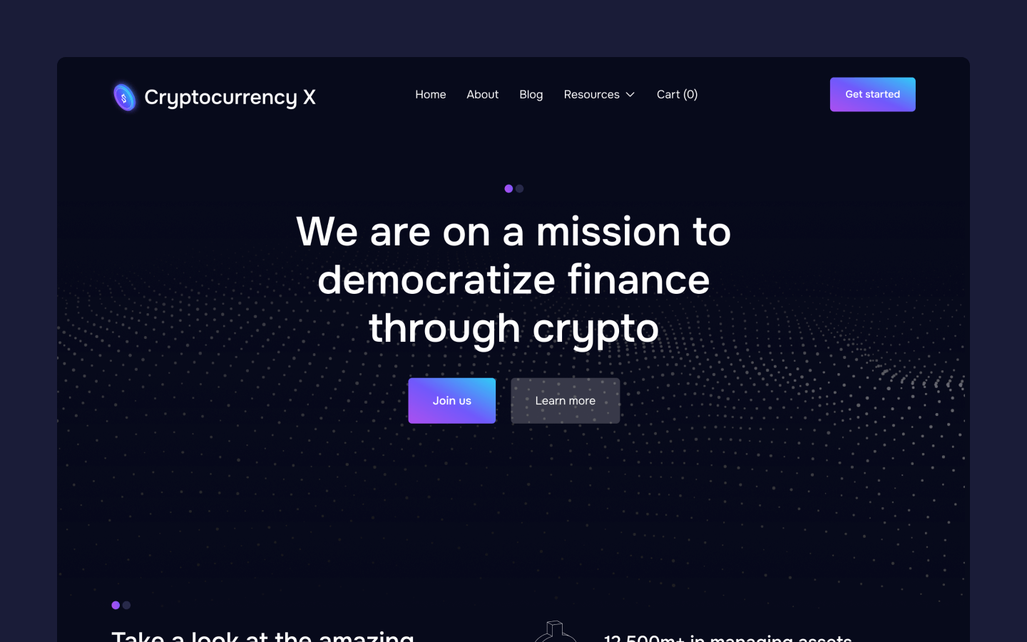 Cryptocurrency X - Finance HTML5 Responsive Website Template