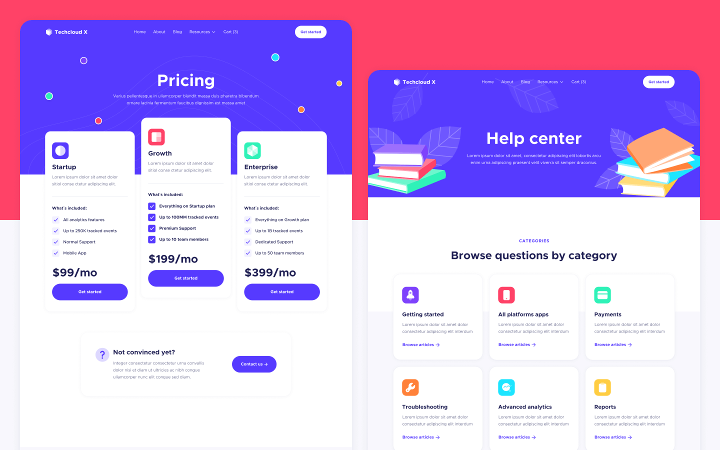 Techcloud X - SaaS HTML5响应式网站模板 - 2022年世界杯德国球队