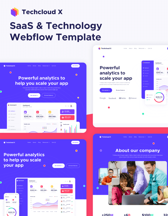 Techcloud X - SaaS HTML5 Responsive Website Template