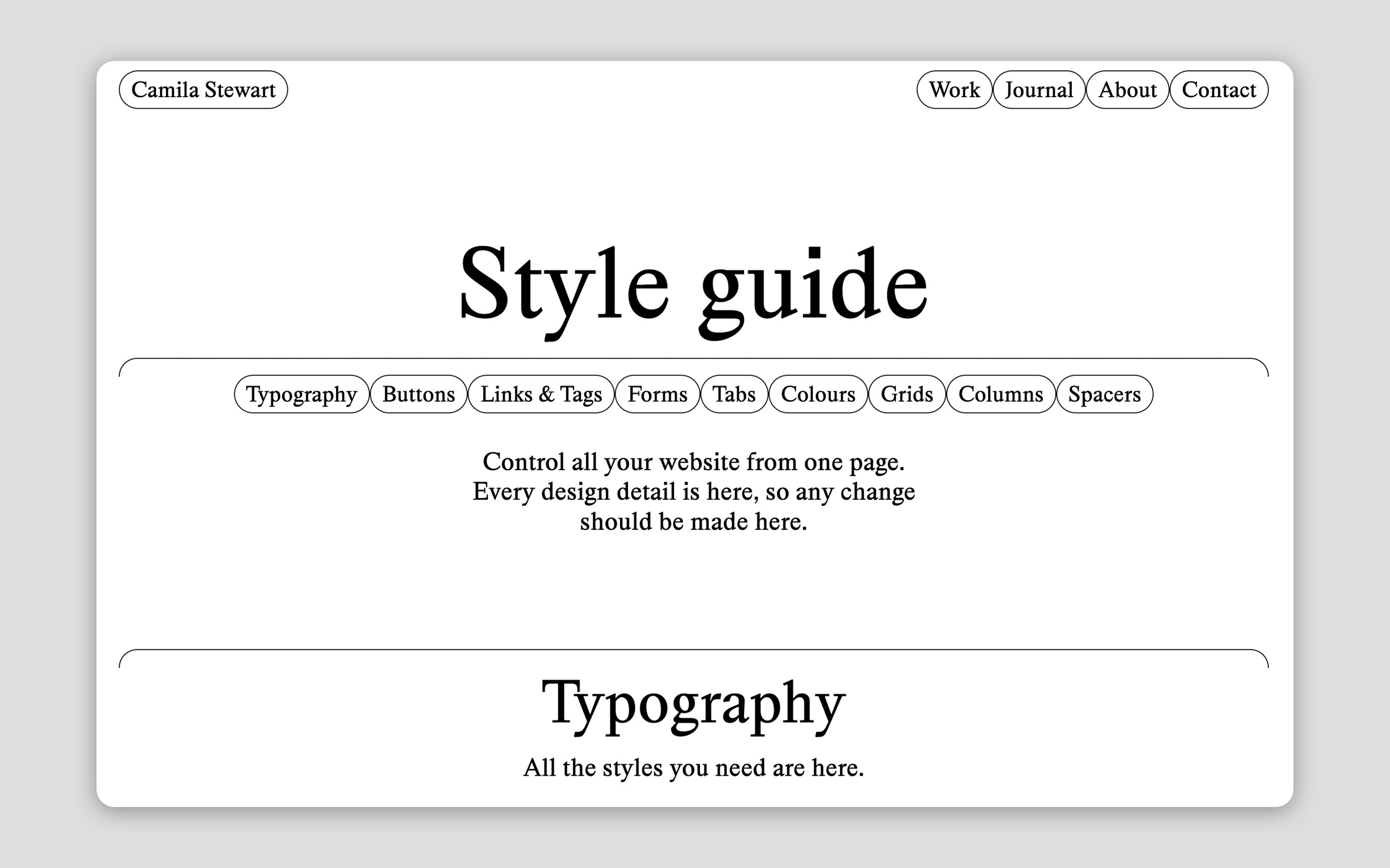 Camila - Portfolio HTML5 Responsive Website Template