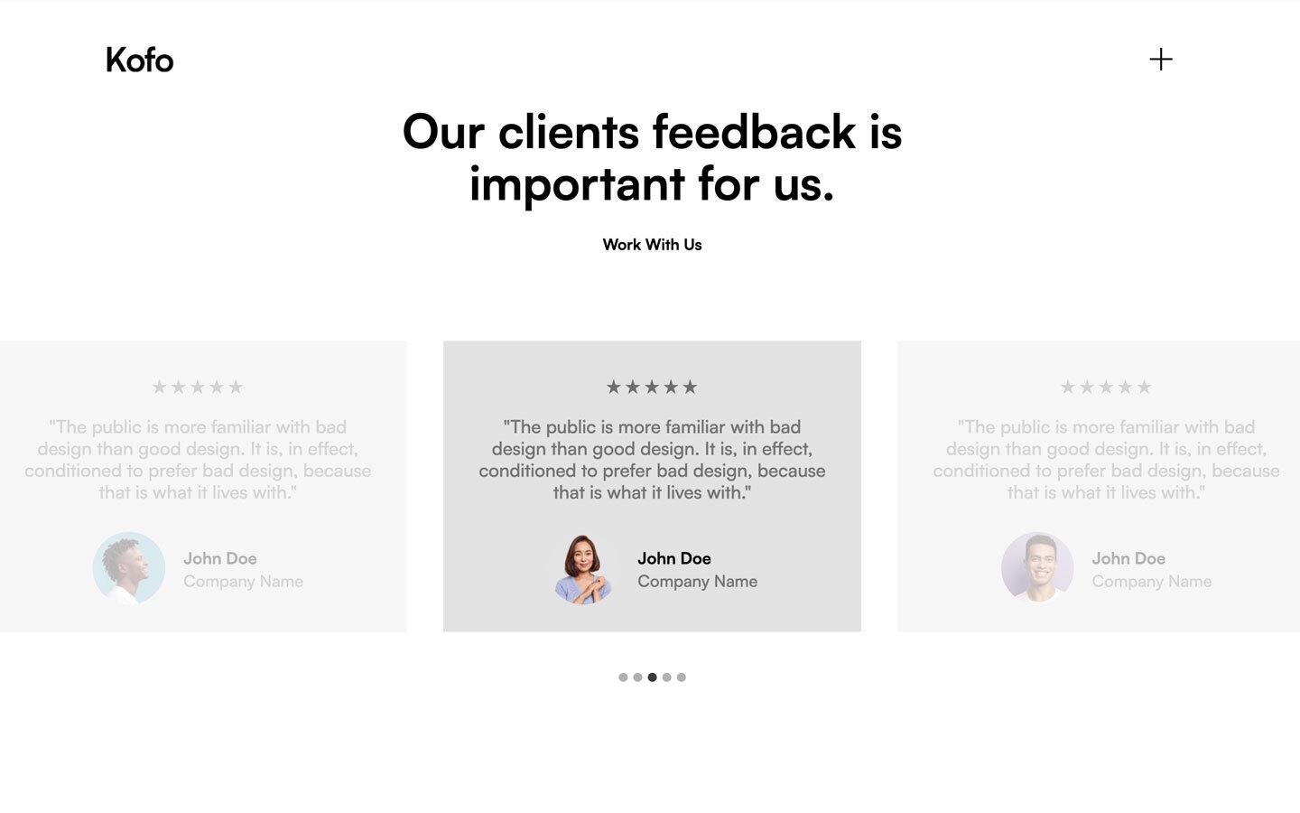 Kofo - Creative HTML5 Responsive Website Template