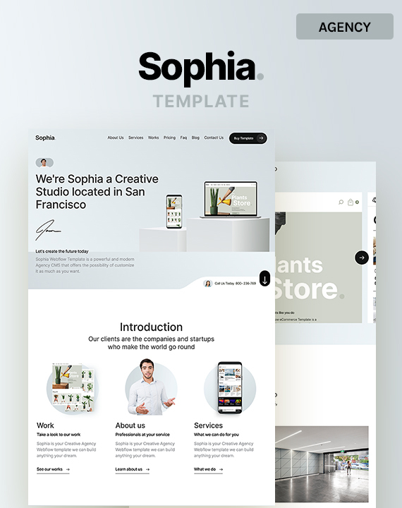 Sophia - Agency HTML5 Responsive Website Template