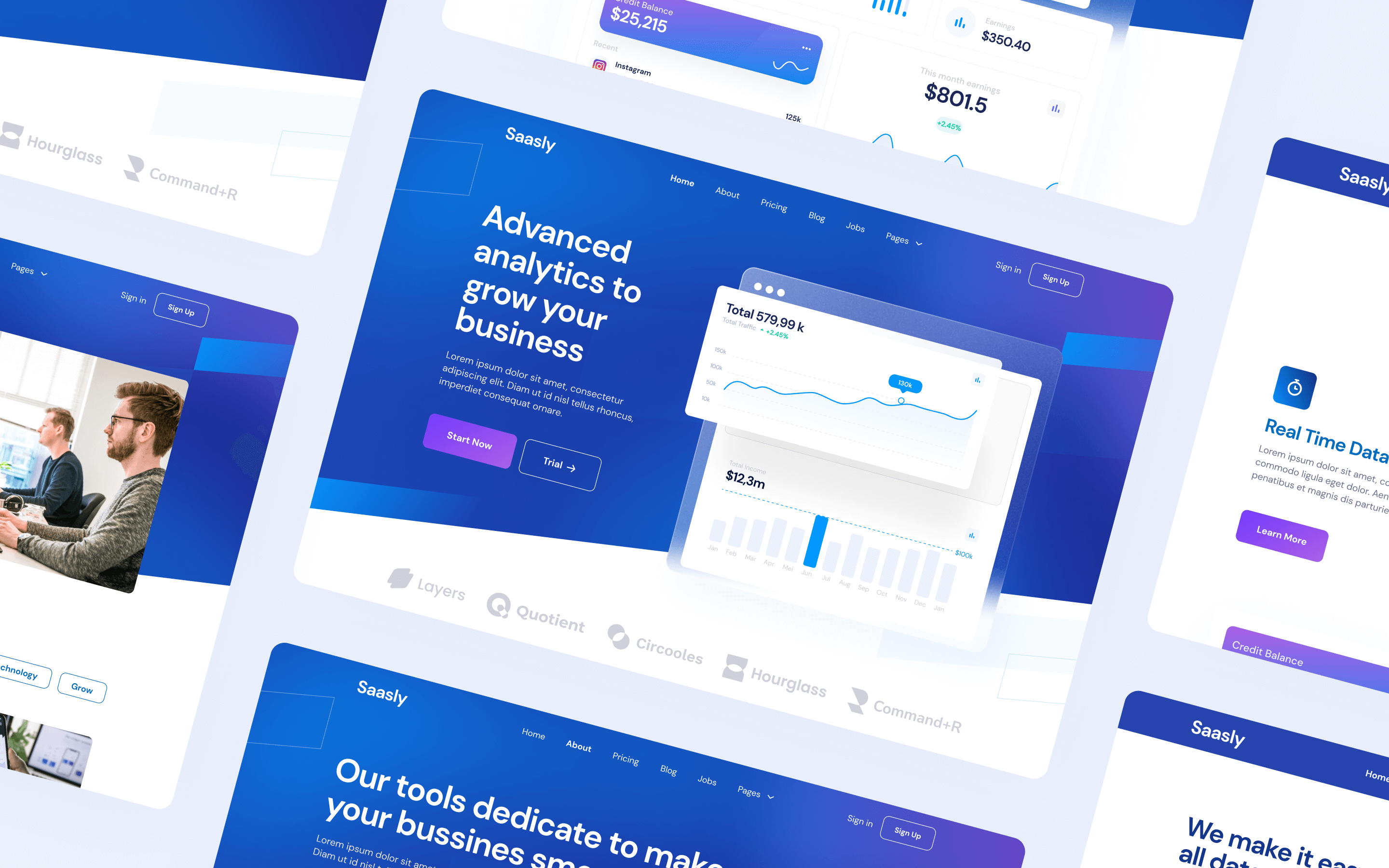 Sassly - SaaS HTML5 Responsive Website Template