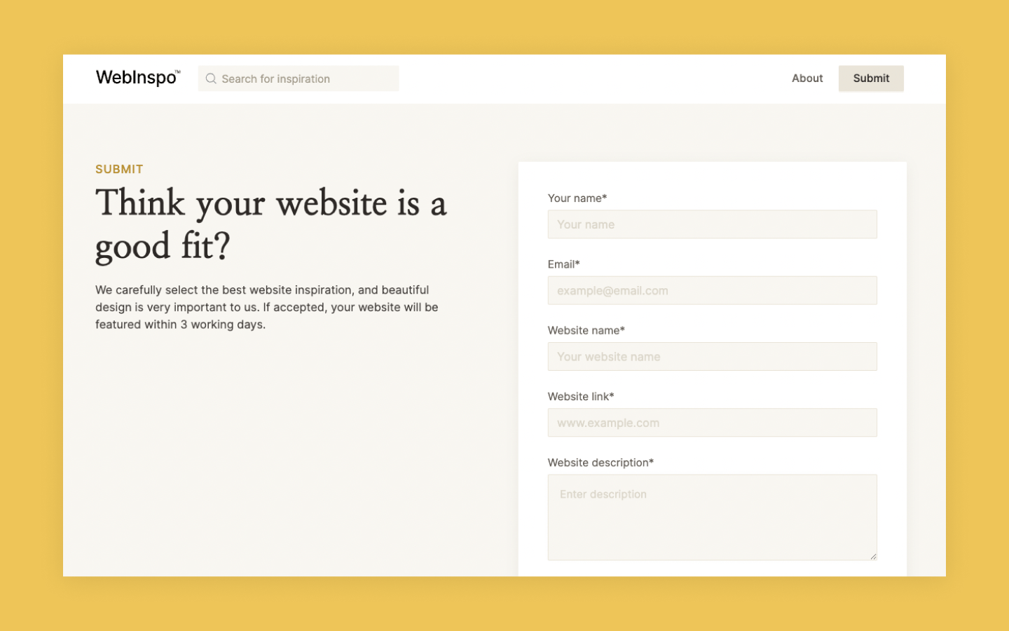 Inspiration - Creative HTML5 Responsive Website Template