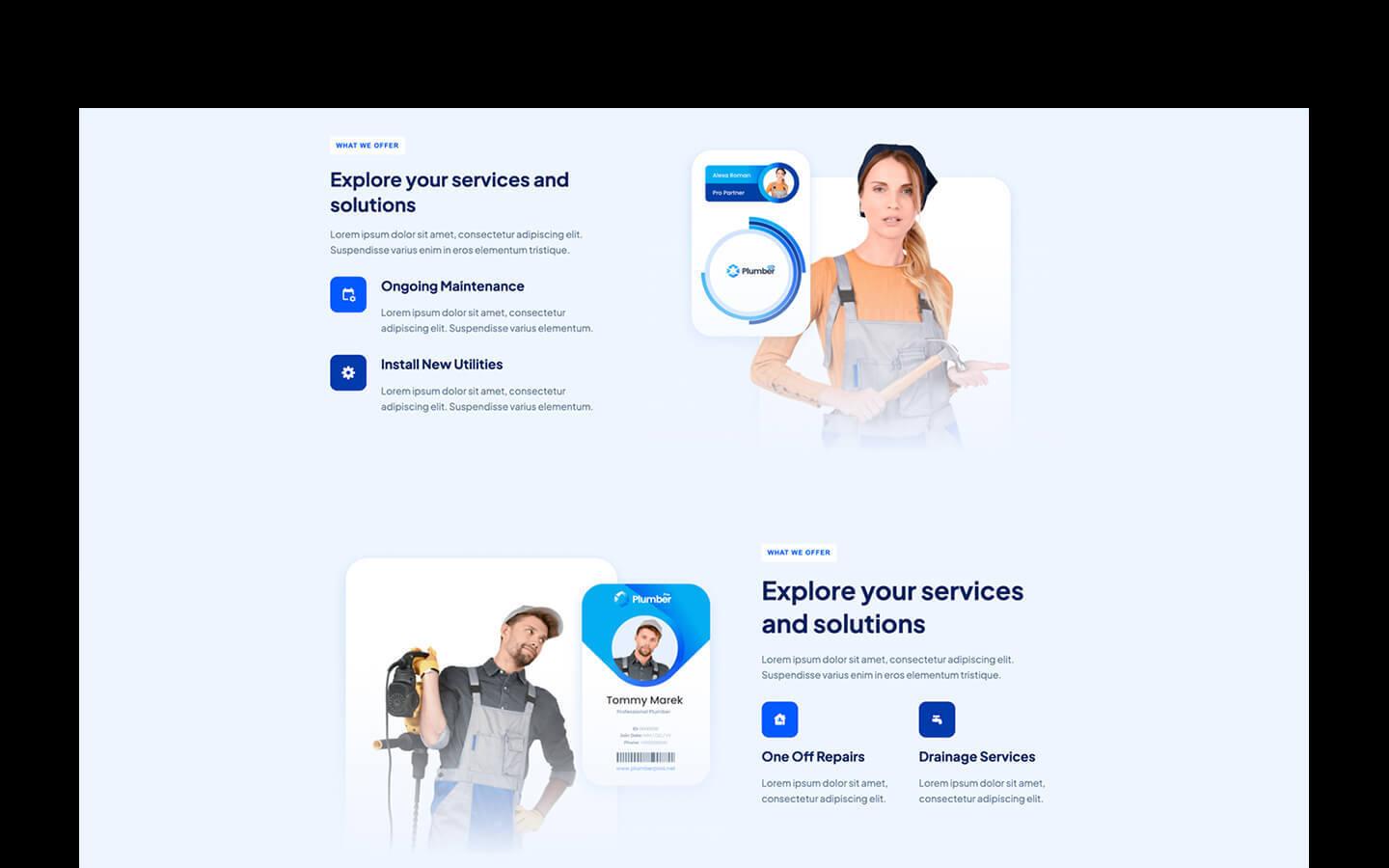 Plumber - Construction HTML5 Responsive Website Template