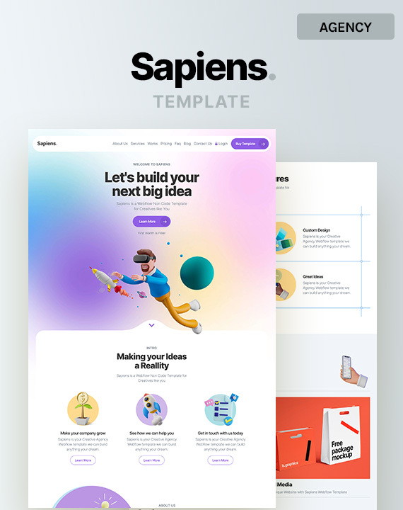 Sapiens Agency HTML5 Responsive Website Template