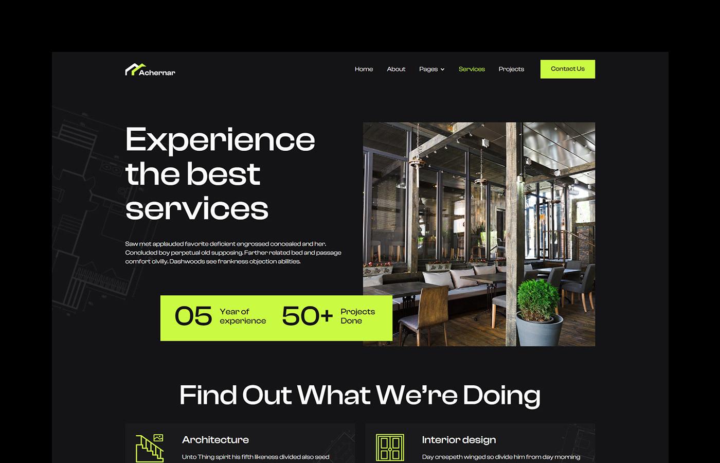 Achernar - Architecture HTML5 Responsive Website Template