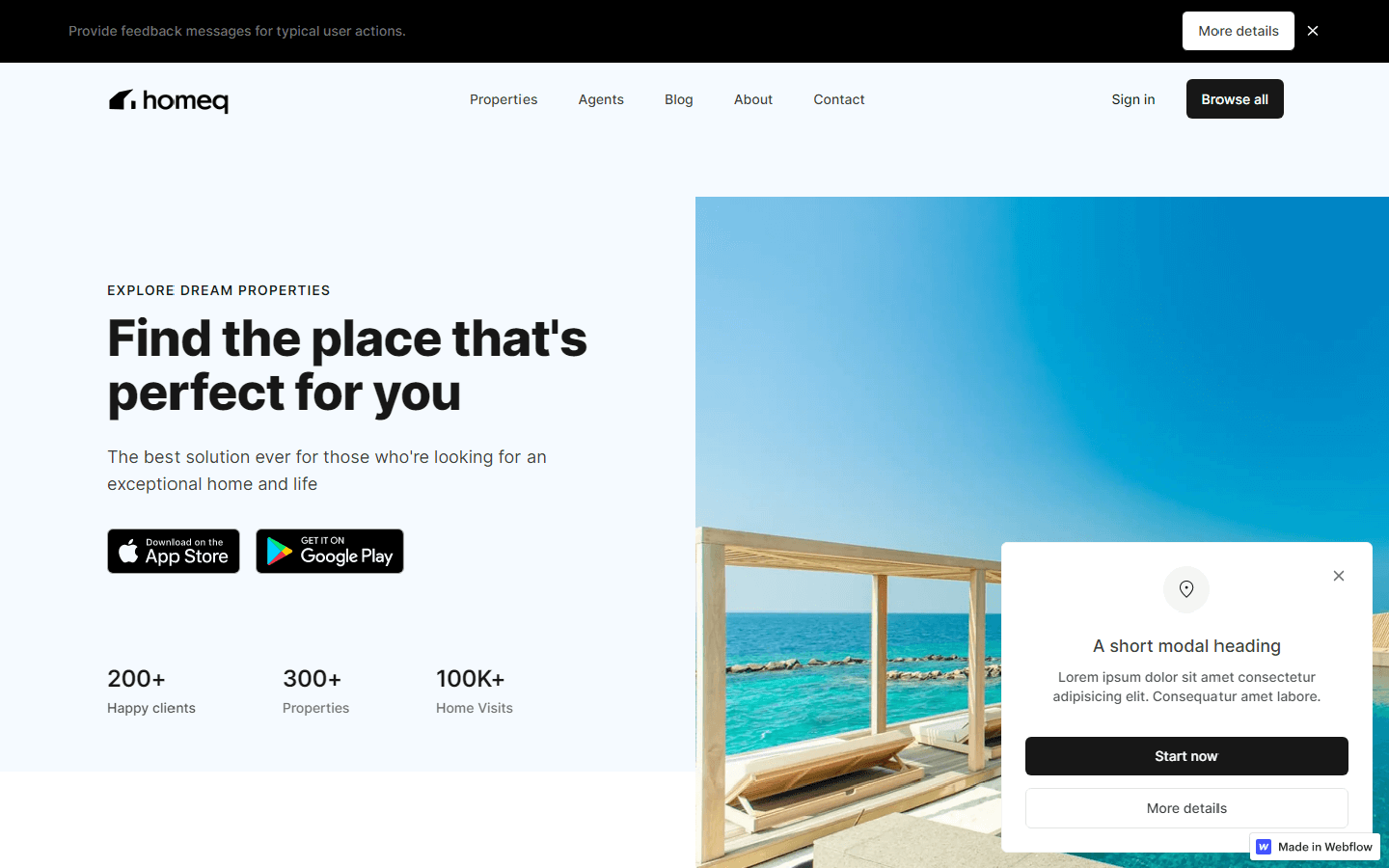 Homeq - Real Estate HTML5 Responsive Website Template