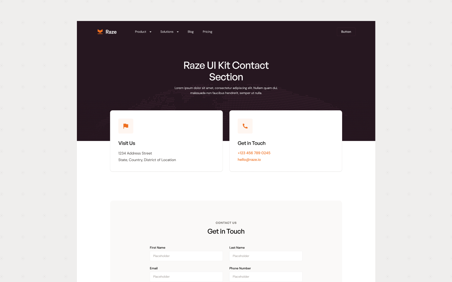 Raze - Consulting HTML5 Responsive Website Template