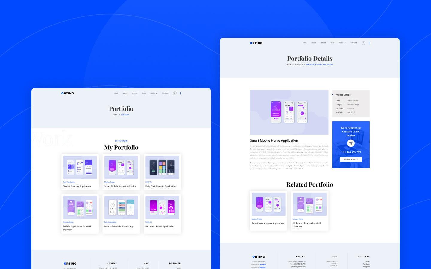 Orting - Portfolio HTML5 Responsive Website Template