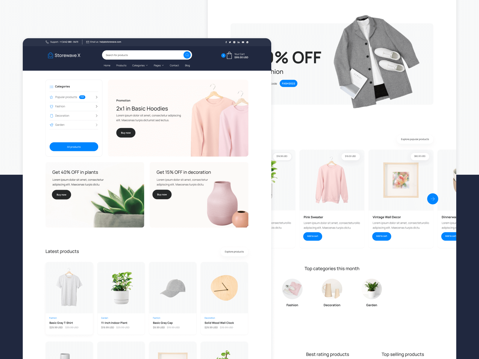 Storewave X - Shop HTML5 Responsive Website Template