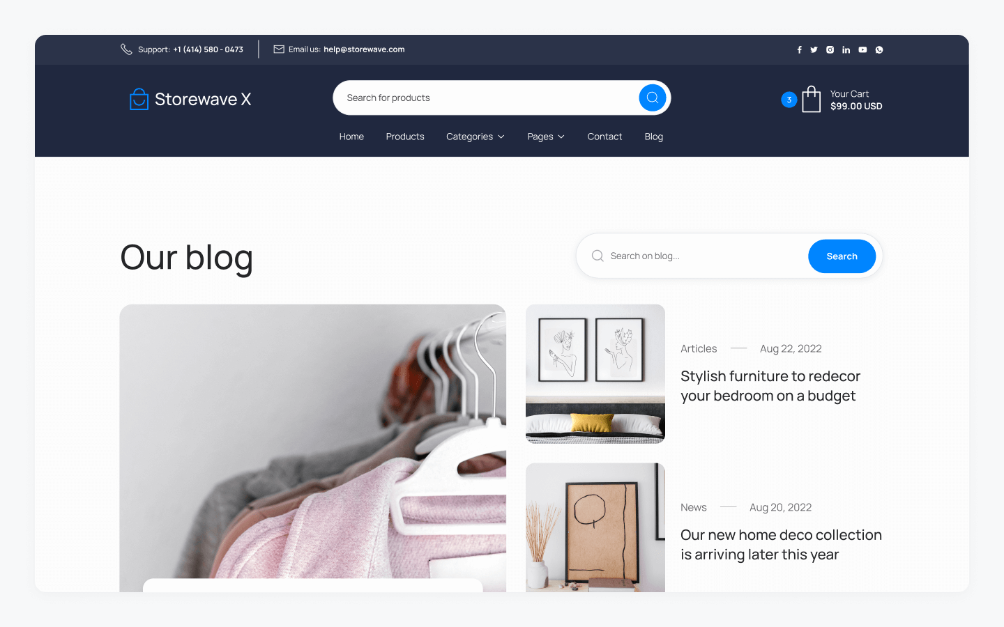 Storewave X - Shop HTML5 Responsive Website Template