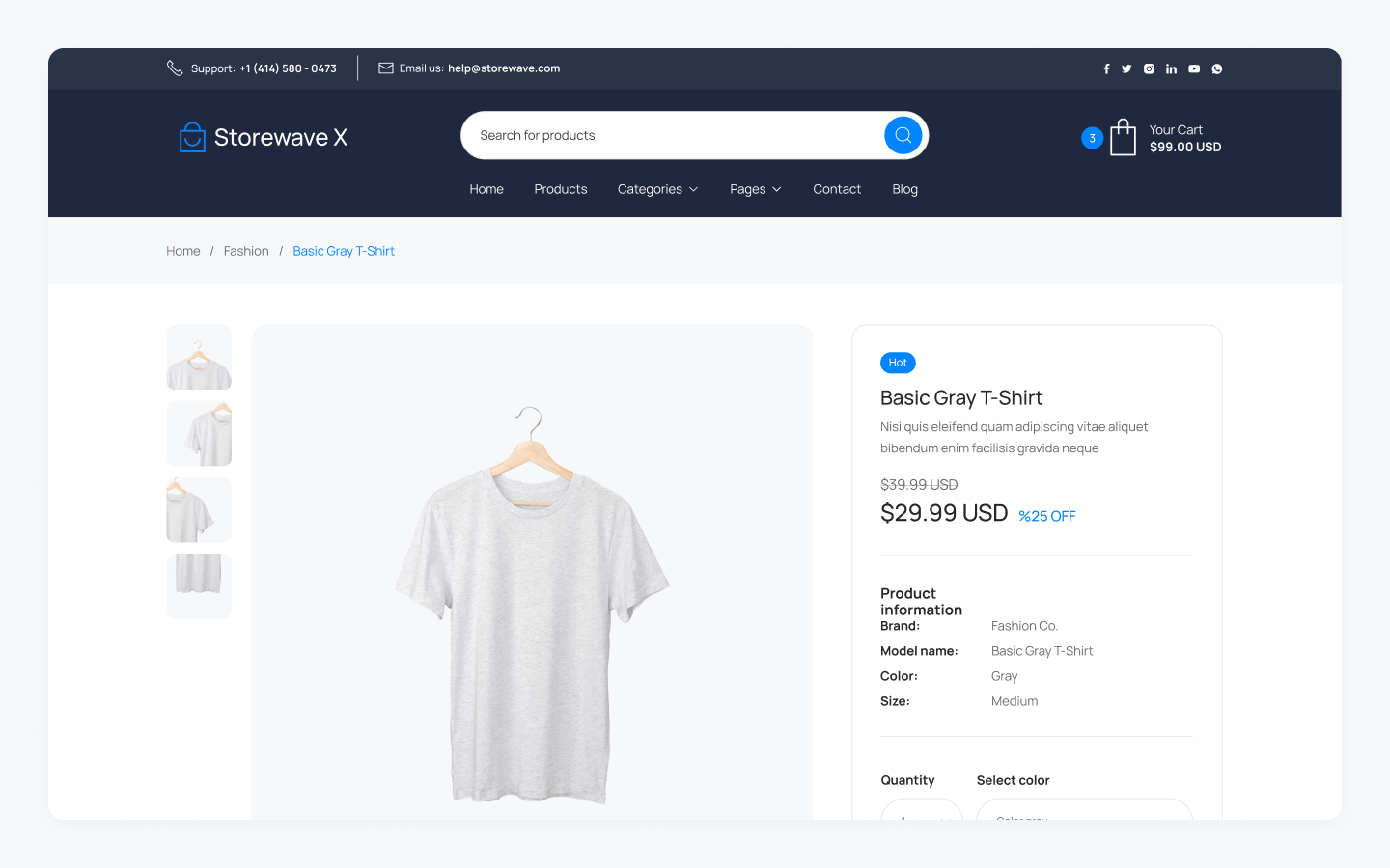 Storewave X - Shop HTML5 Responsive Website Template
