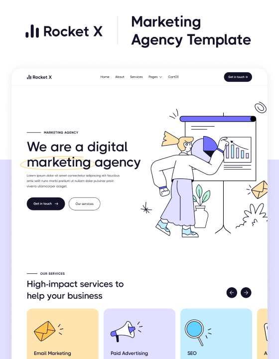 Rocket X - Agency HTML5 Responsive Website Template