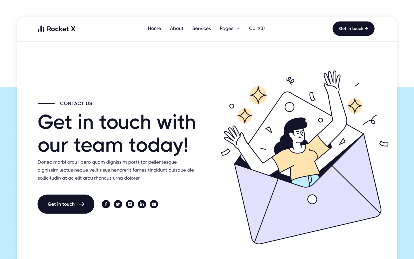 Rocket X - Agency HTML5 Responsive Website Template
