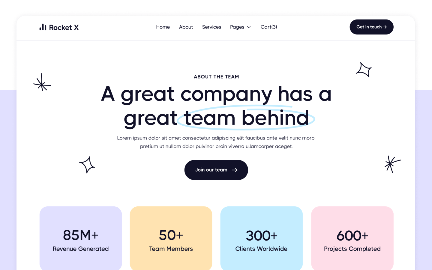 Rocket X - Agency HTML5 Responsive Website Template