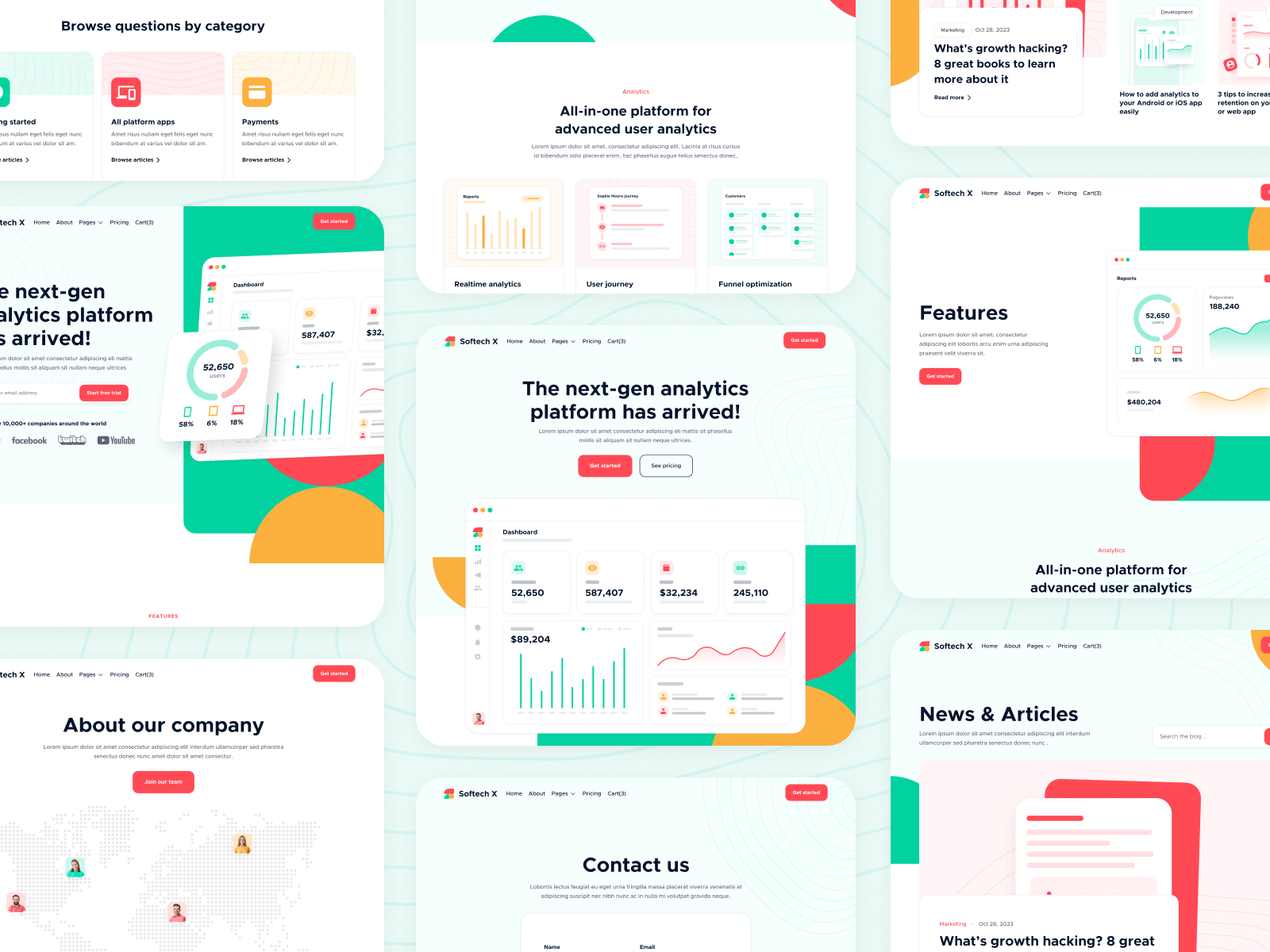 Softech X - Dashboard HTML5 Responsive Website Template