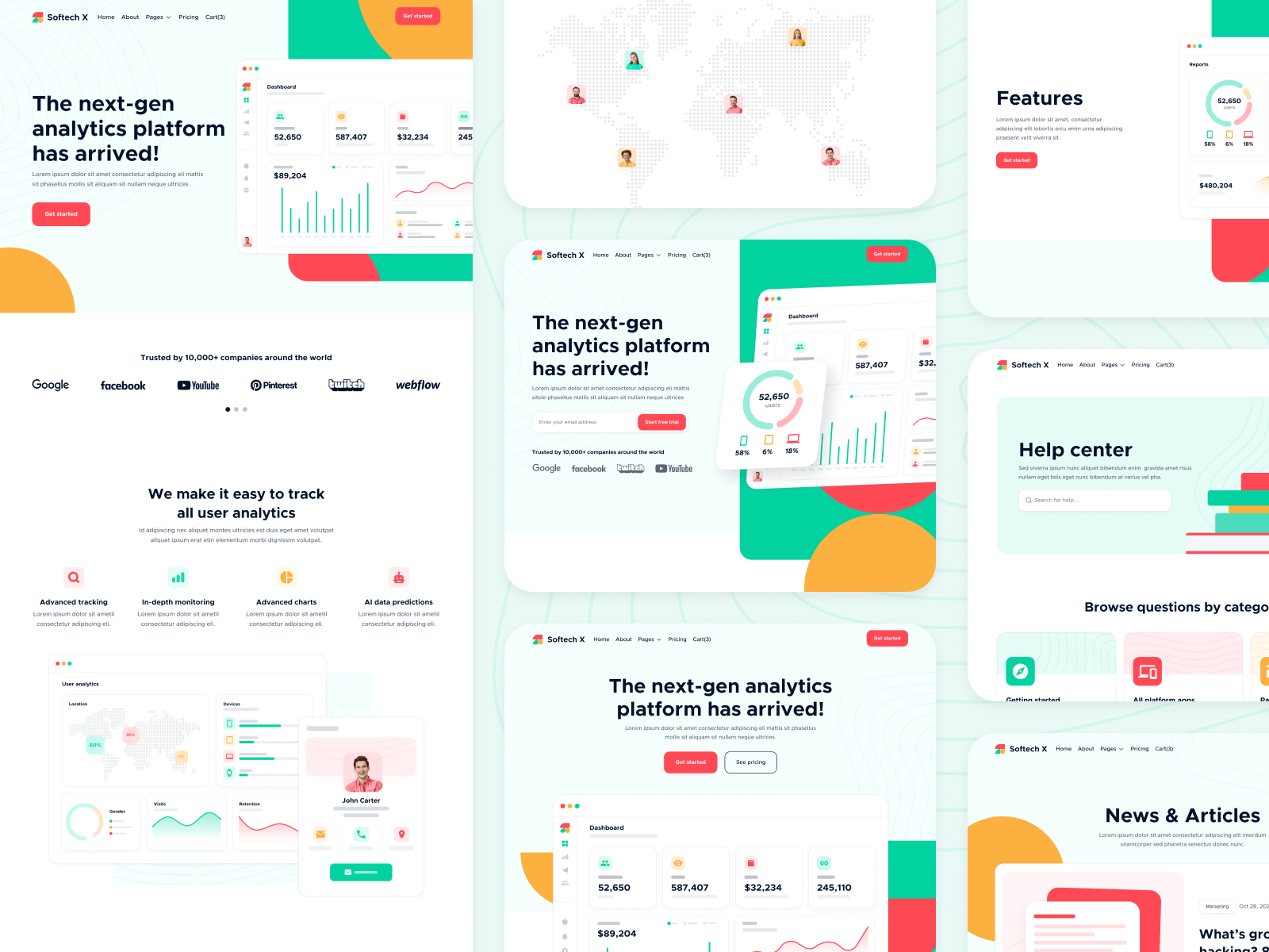 Softech X - Dashboard HTML5 Responsive Website Template